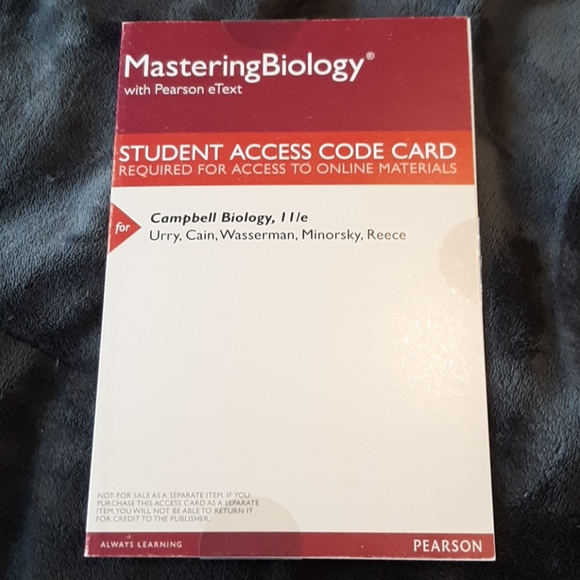 Other | Mastering Biology Access Code | Poshmark